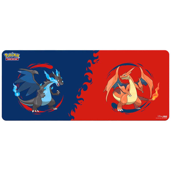 Pokémon TCG - Mega Charizard X & Mega Charizard Y 6ft Table Playmat ...