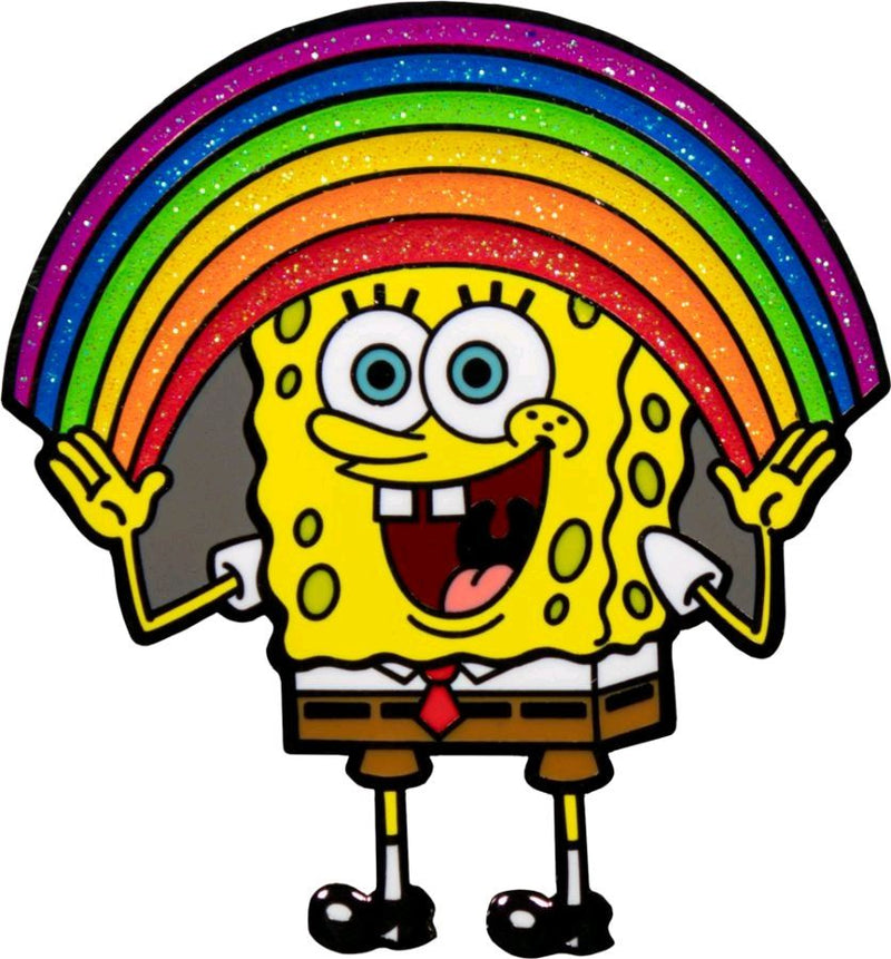 SpongeBob SquarePants - SpongeBob Rainbow Glitter Enamel Pin – Pop Stop