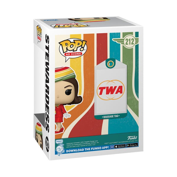 Ad Icons: TWA - Stewardess 3 Pop! Vinyl Figure – Pop Stop